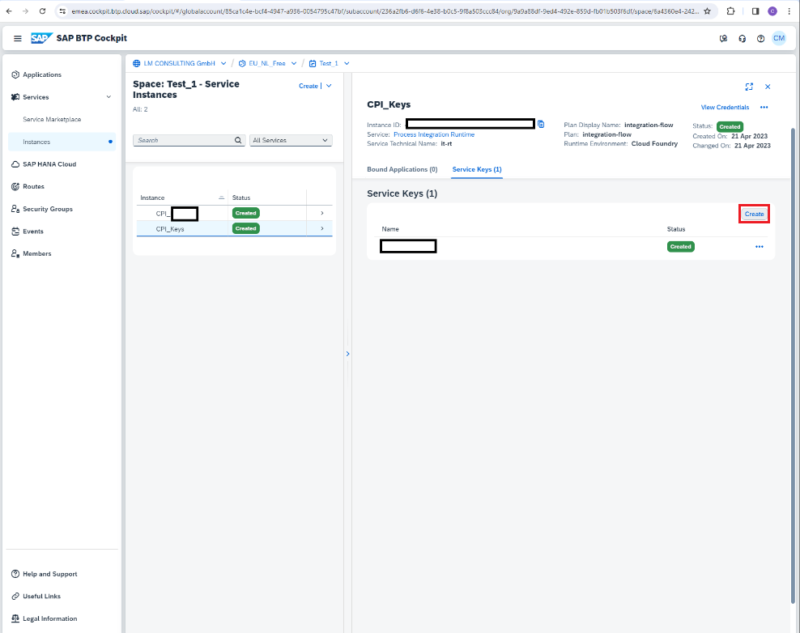 Service Keys in SAP BTP nutzen mit dieser Anleitung