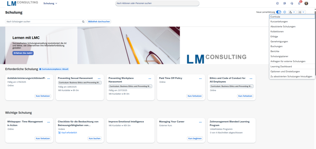 SuccessFactors Learning Management System (LMS)