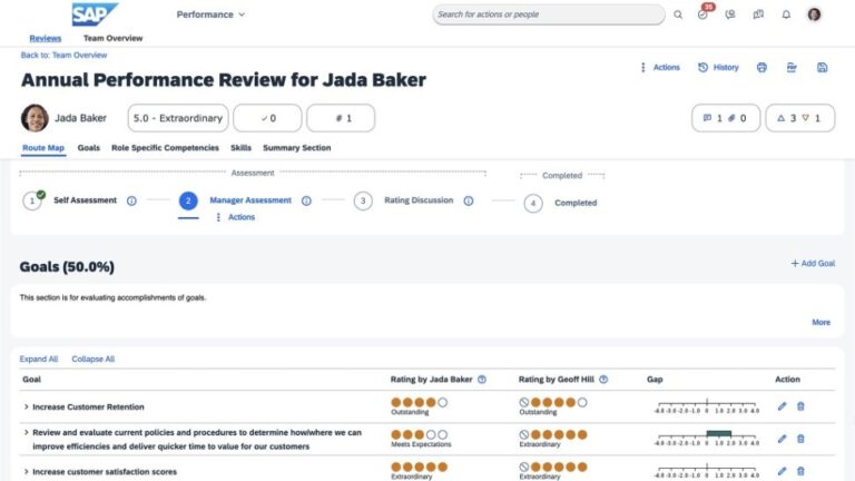 SuccessFactors Performance Management & Goals Management